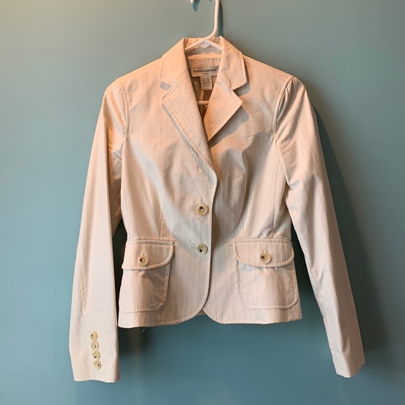 Banana Republic | Jackets & Coats | Banana Republic Pinstripe Blazer Excellent Condition | Poshmark
